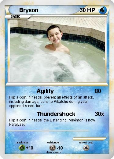 Pokémon Bryson 57 57 - Agility - My Pokemon Card