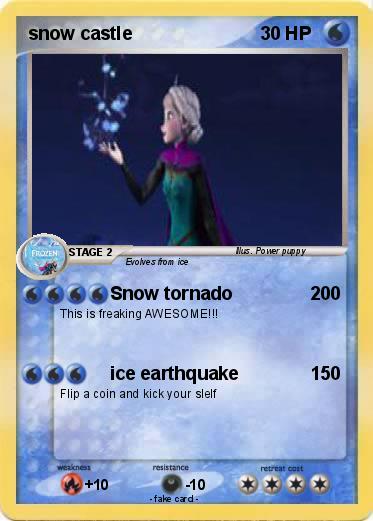 Pokémon snow castle - Snow tornado - My Pokemon Card