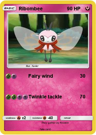 Pokémon Ribombee 4 4 - Fairy wind - My Pokemon Card