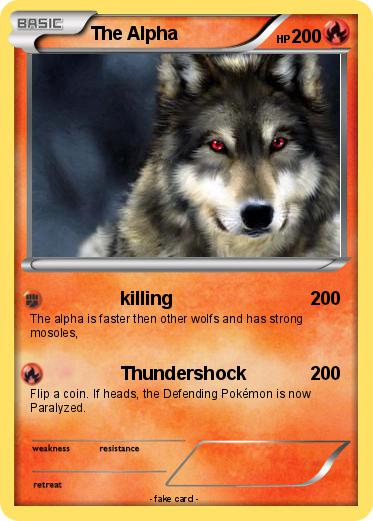 Pokémon The Alpha - killing - My Pokemon Card