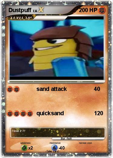 Pokémon Dustpuff - sand attack - My Pokemon Card