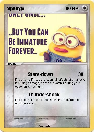 Pokémon Splurge 1 1 - Stare-down - My Pokemon Card