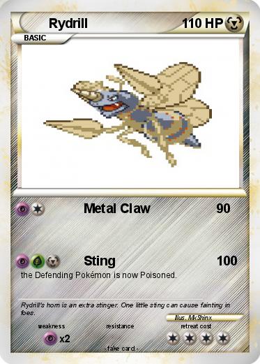 Pokémon Rydrill - Metal Claw - My Pokemon Card