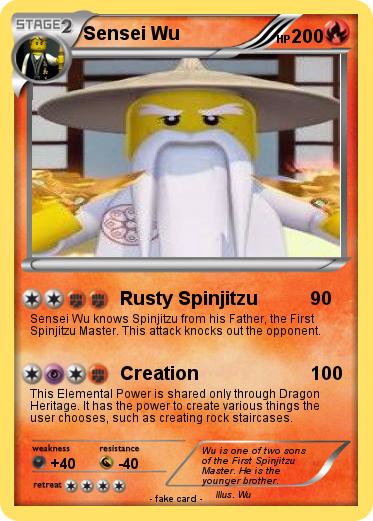 Pokémon Sensei Wu 98 98 - Rusty Spinjitzu - My Pokemon Card