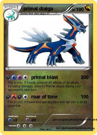 Pokémon primal dialga 396 396 - primal blast - My Pokemon Card