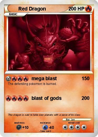 Pokémon Red Dragon 103 103 - mega blast - My Pokemon Card
