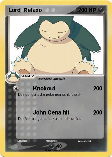 Pokémon Lord Relaxo - Knokout - My Pokemon Card