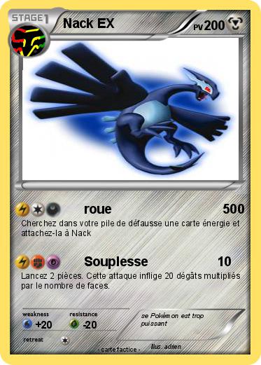 Pokémon Nack 7 7 - roue 500 - Ma carte Pokémon