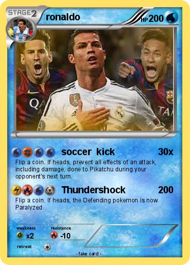 Pokémon ronaldo 791 791 - soccer kick - My Pokemon Card
