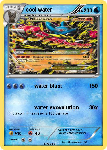 Pokémon cool water - water blast - My Pokemon Card