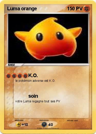 Pokémon Luma orange - K.O. - Ma carte Pokémon