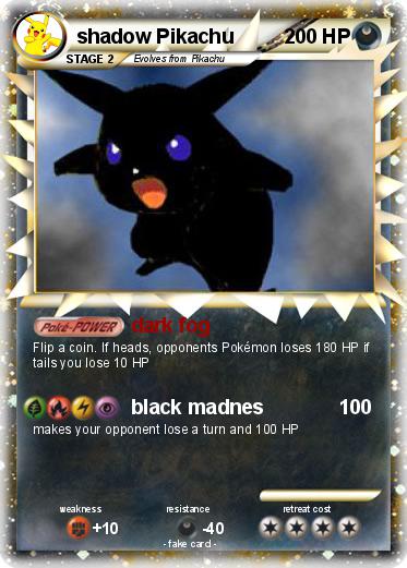 Pokémon shadow Pikachu 947 947 - dark fog - My Pokemon Card