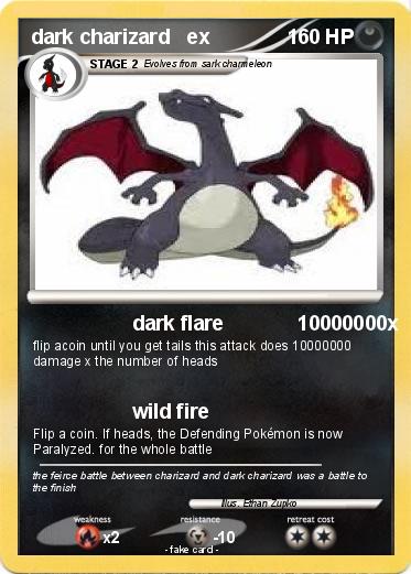 Pokémon dark charizard ex 13 13 - dark flare 10000000x - My Pokemon Card