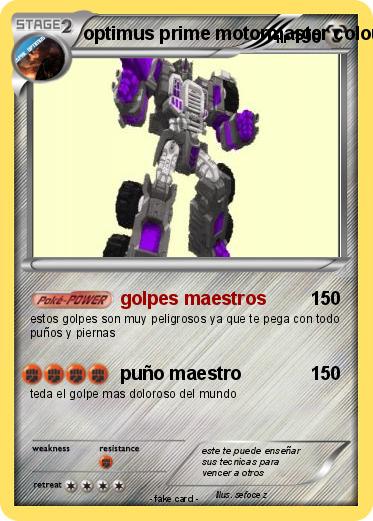 Pokémon optimus prime motormaster colours - golpes maestros - Mi carta ...
