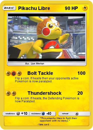 Pokémon Pikachu Libre 54 54 - Bolt Tackle - My Pokemon Card