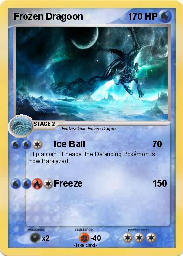 Pokémon Frozen Dragoon - Ice Ball - My Pokemon Card