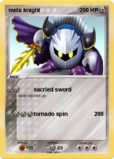 Pokémon meta knight 265 265 - sacried sword - My Pokemon Card