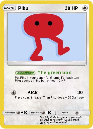 Pokémon Piku 18 18 - The green box - My Pokemon Card