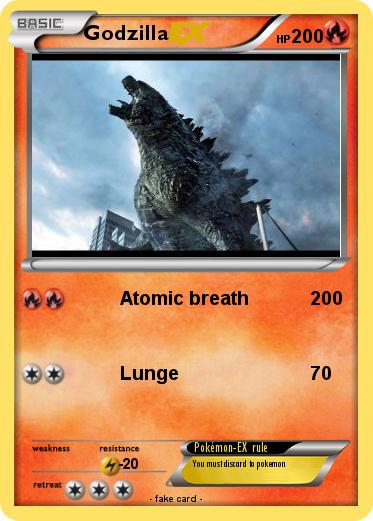 Pokémon Godzilla 3014 3014 - Atomic breath - My Pokemon Card