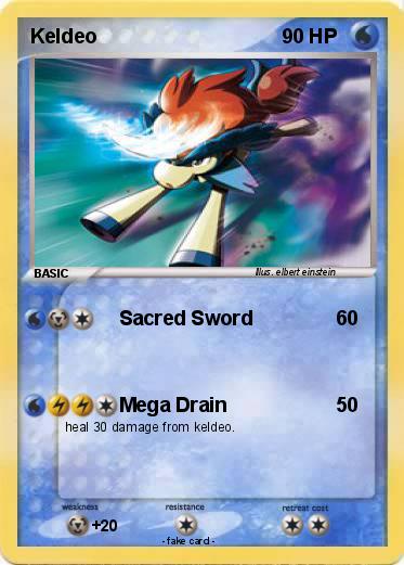Pokémon Keldeo 1271 1271 - Sacred Sword - My Pokemon Card
