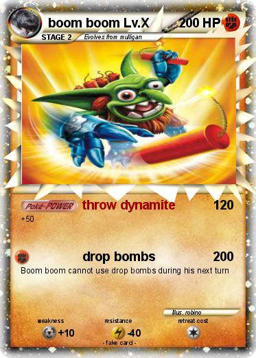 Pokémon boom boom Lv X 1 1 - throw dynamite - My Pokemon Card