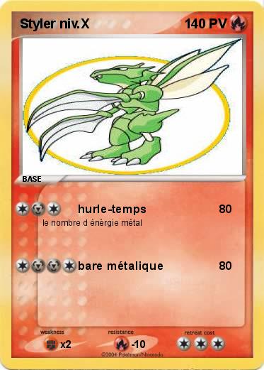 Pokémon Styler niv X - hurle-temps - Ma carte Pokémon