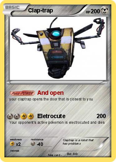 Pokémon Clap trap 3 3 - And open - My Pokemon Card