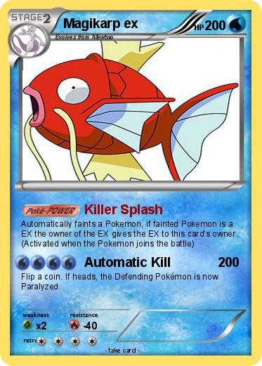 Pokémon Magikarp ex 83 83 - Killer Splash - My Pokemon Card