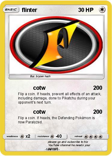 Pokémon flinter - cotw - My Pokemon Card