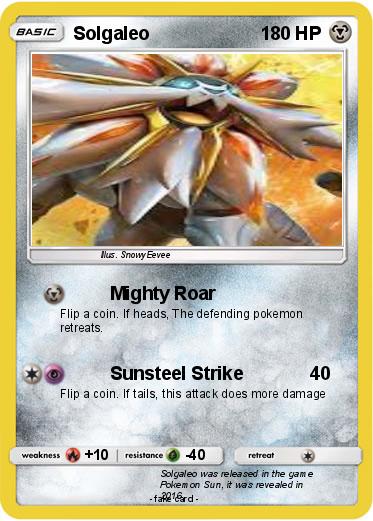 Pokémon Solgaleo 864 864 - Mighty Roar - My Pokemon Card