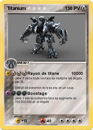 Pokémon Titanium - Rayon de titane 10000 - Ma carte Pokémon