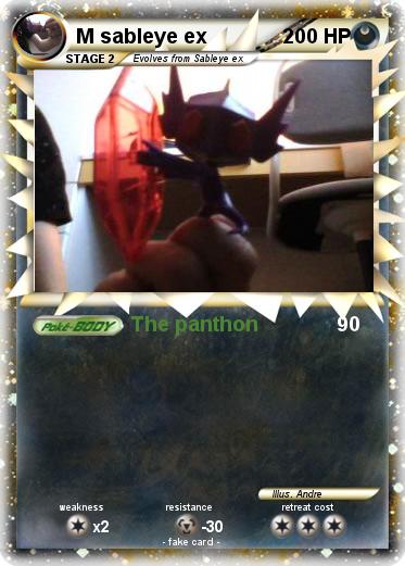 Pokémon M sableye ex 10 10 - The panthon - My Pokemon Card