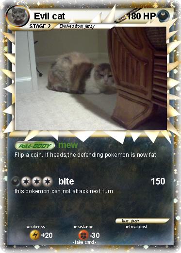 Pokémon Evil cat 66 66 - mew - My Pokemon Card