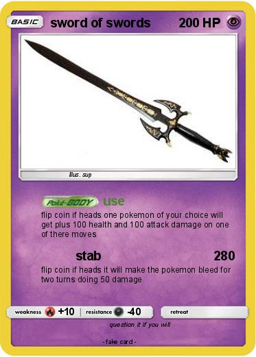 Pokémon sword of swords - use - My Pokemon Card