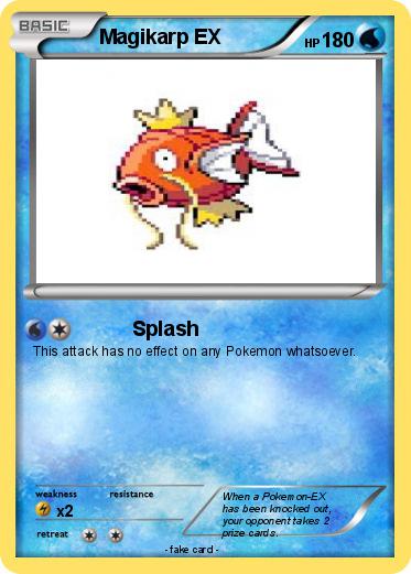 Pokémon Magikarp EX 37 37 - Splash - My Pokemon Card