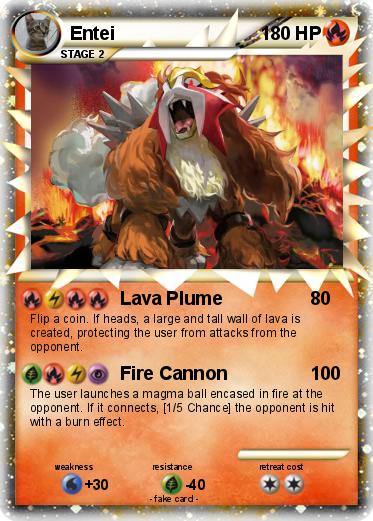 Pokémon Entei 2028 2028 - Lava Plume - My Pokemon Card