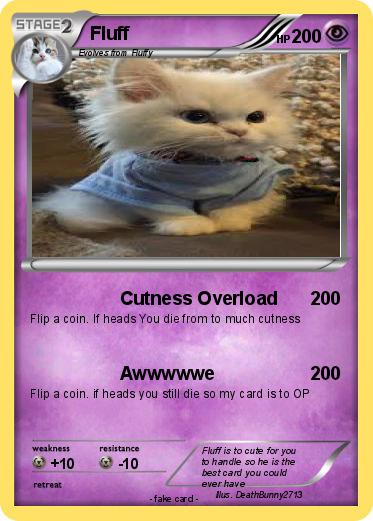 Pokémon Fluff 66 66 - Cutness Overload - My Pokemon Card