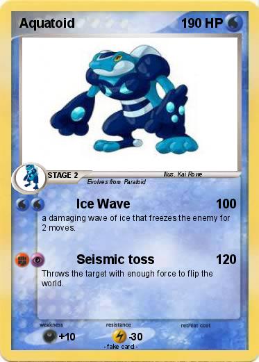 Pokémon Aquatoid - Ice Wave - My Pokemon Card