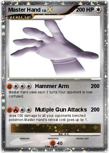 Pokémon Master Hand 167 167 - Hammer Arm - My Pokemon Card