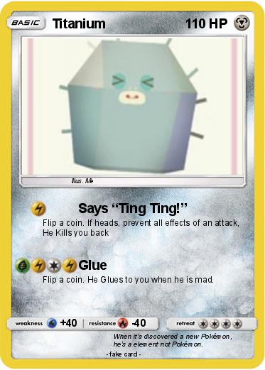 Pokémon Titanium 123 123 - Says “Ting Ting!” - My Pokemon Card