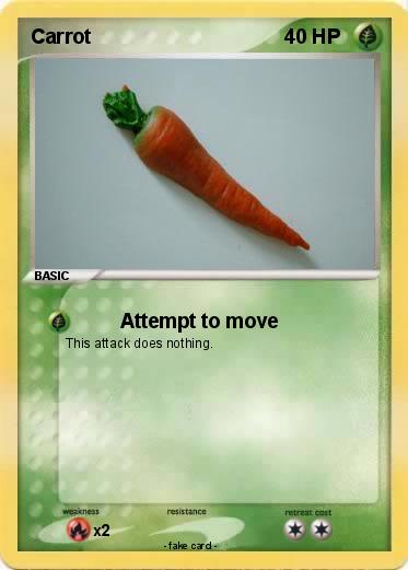 Pokémon Carrot 15 15 - Attempt to move - My Pokemon Card
