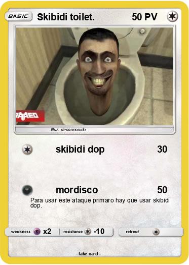 Pokémon Skibidi toilet 104 104 - skibidi dop - Mi carta pokémon