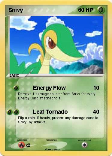 Pokémon Snivy 558 558 - Energy Flow - My Pokemon Card