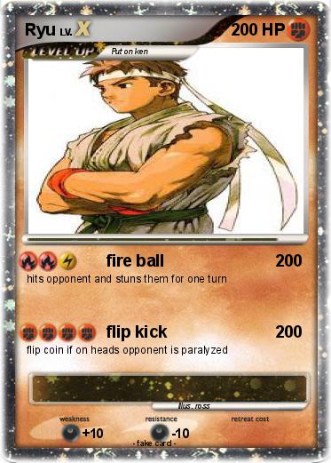 Pokémon Ryu 243 243 - fire ball - My Pokemon Card