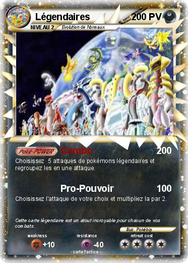 Pokémon Legendaires 36 36 - Combo - Ma carte Pokémon