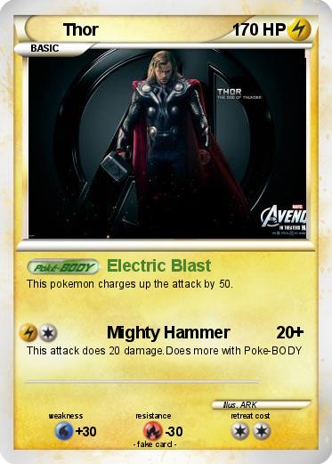 Pokémon Thor 358 358 - Electric Blast - My Pokemon Card