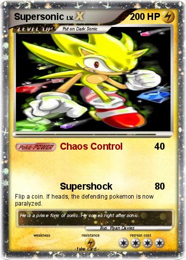 Pokémon Supersonic 42 42 - Chaos Control - My Pokemon Card