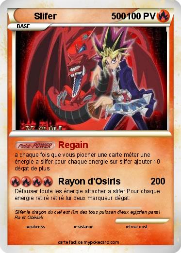Pokémon Slifer 500 500 - Regain - Ma carte Pokémon