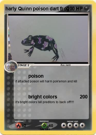 Pokémon harly Quinn poison dart frog - poison - My Pokemon Card