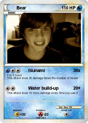 Pokémon Bear 311 311 - tsunami - My Pokemon Card